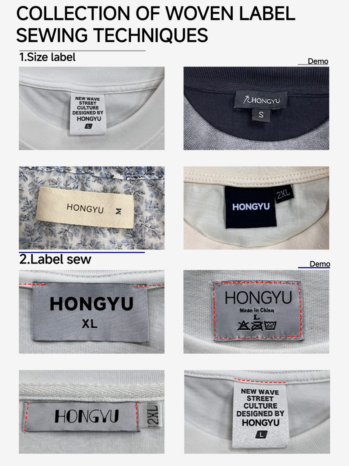Service 04. Customized Labels & Tags & Packaging | Hongyu Apparel
